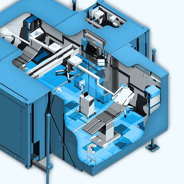 Mobile clinic: modular medical container / emergencie